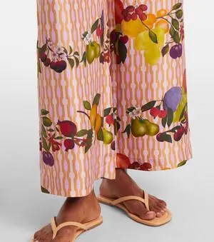 ERES Cannelle Silk Twill Wide-leg Pants - Multicoloured