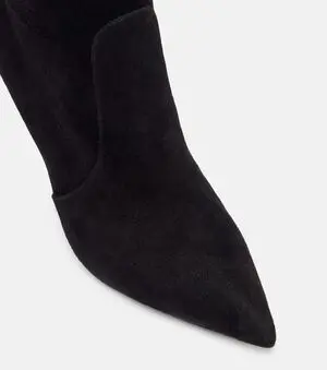 GIANVITO ROSSI Hansen 85 Suede Knee-high Boots