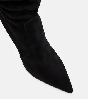 GIANVITO ROSSI Hansen 85 Suede Knee-high Boots - Black