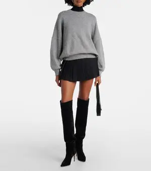 GIANVITO ROSSI Hansen 85 Suede Knee-high Boots - Black