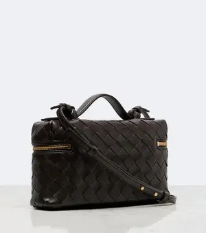 Bottega Veneta Bang Bang Intrecciato Leather Vanity Bag - Brown