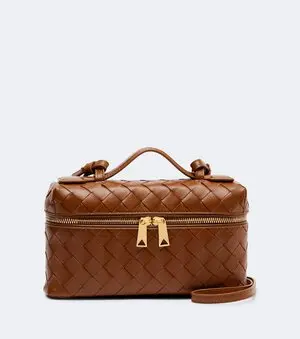 Bottega Veneta Intrecciato Leather Bag - Brown