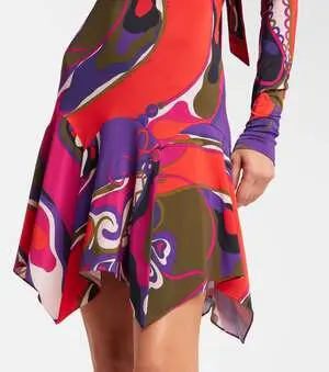 Emilio Pucci Orchidee Jersey Minidress