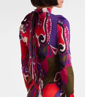Emilio Pucci Orchidee Jersey Minidress