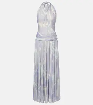 Emilio Pucci Iride Gathered Wool-blend Gown