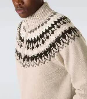 Arch4 Mr. Saint Gervais Cashmere Half-zip Sweater - Beige