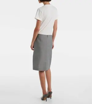 Calvin Klein Luna Wool Pencil Skirt