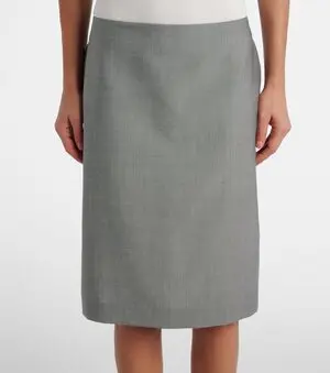 Calvin Klein Luna Wool Pencil Skirt