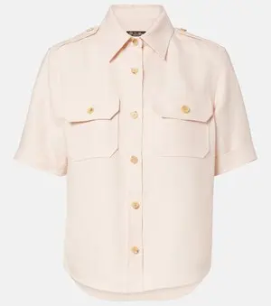 Loro Piana Annalisa Linen Shirt - Pink
