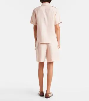 Loro Piana Annalisa Linen Shirt - Pink