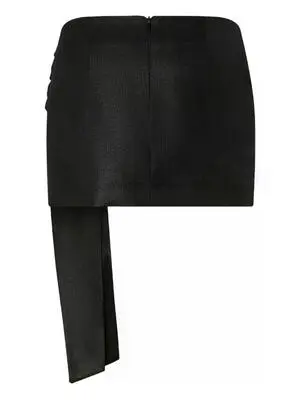 Pinko Draped Mini Skirt With Bow Detail