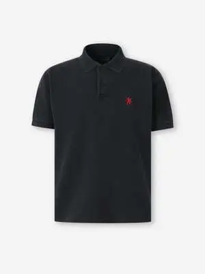 Balenciaga Short Sleeve Polo - Midnight Blue