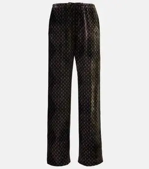 Dries Van Noten Printed Wide-leg Satin Pants - Multicoloured