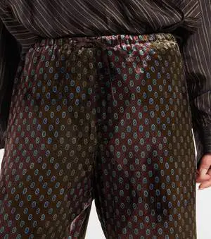Dries Van Noten Printed Wide-leg Satin Pants - Multicoloured