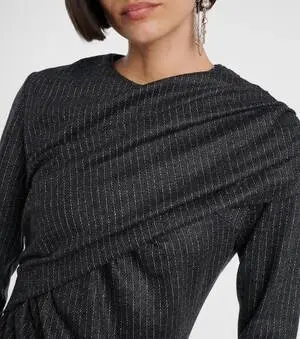 Isabel Marant Étoile Asna Chalk Stripe Wool And Cotton Top
