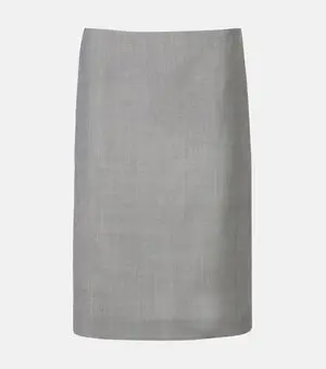 Calvin Klein Luna Wool Pencil Skirt