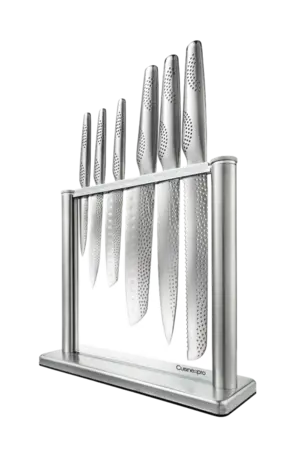 CUISINE::PRO® Id3® Samurai® Gozen 7-piece Knife Block - Silver