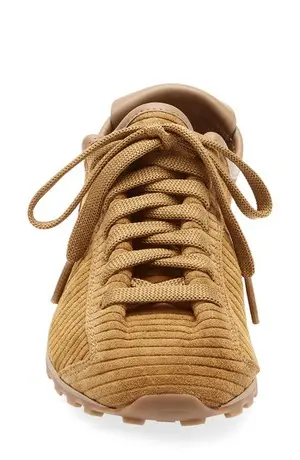 Jacquemus Corduroy Suede Tennis Sneakers - Camel