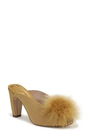 Sam Edelman Witney Feather-embellished Pumps - Deep Mustard