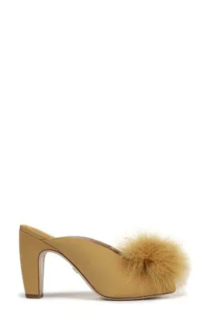 Sam Edelman Witney Feather-embellished Pumps - Deep Mustard