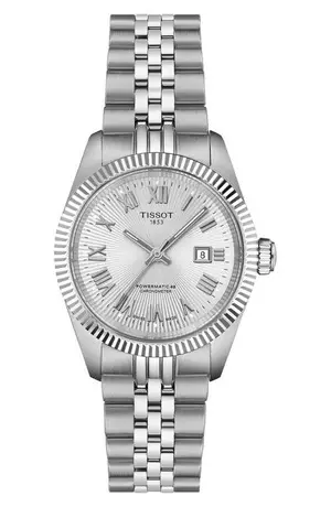 TISSOT Ballade Powermatic 48 COSC Bracelet Watch Silver