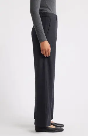 Eileen Fisher Wide Leg Virgin Wool Pants