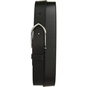 Jacquemus La Ceinture Bambino Leather Belt - Black/silver 99s