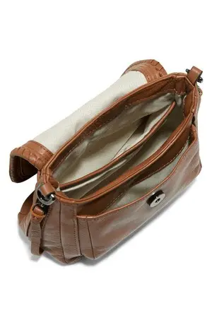 AIMEE All For Love Leather Crossbody Bag - Chestnut