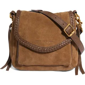 AIMEE All For Love Leather Crossbody Bag - Coffee Suede