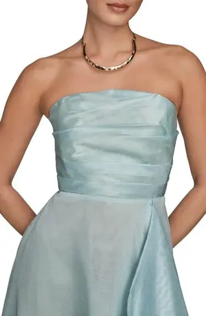 Donna Karan New York Strapless Ruched Bodice Gown