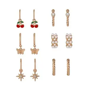 Jessica Simpson Earrings Set - Gold
