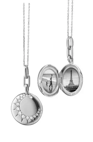 Monica Rich Kosann Sun Locket Necklace