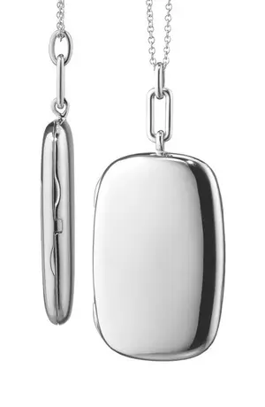 Monica Rich Kosann Large Locket Necklace - Silver