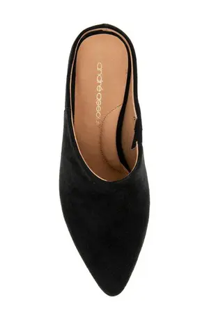 Andre Assous Willow Suede Mule - Black