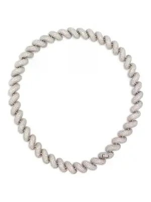 Eddie Borgo Rope Pavé Necklace - Silver