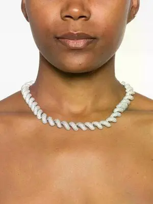 Eddie Borgo Rope Pavé Necklace