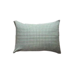 KD WEAVE Gingham Pillow Covercover Only Olive - 16 X 23