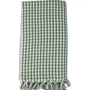 KD WEAVE Gingham Tablecloth - Olive