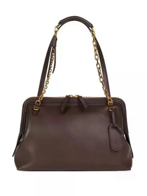 Etro Chain-trimmed Leather Shoulder Bag