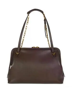 Etro Chain-trimmed Leather Shoulder Bag