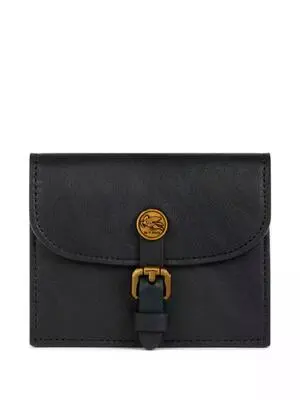 Etro Pony Leather Card Holder - Black