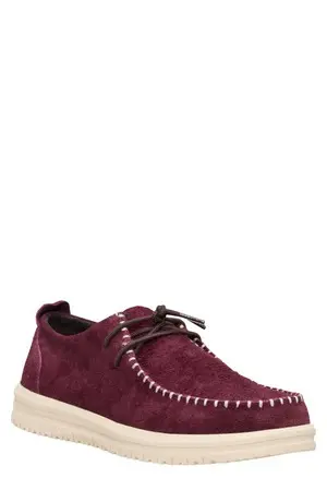HEY DUDE Wally Nxt Suede Lace-up Shoe
