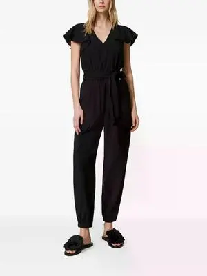 TWINSET Flutter-sleeved Cargo Jumpsuit