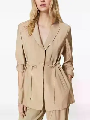 TWINSET Single-breasted Blazer With Drawstring Waist
