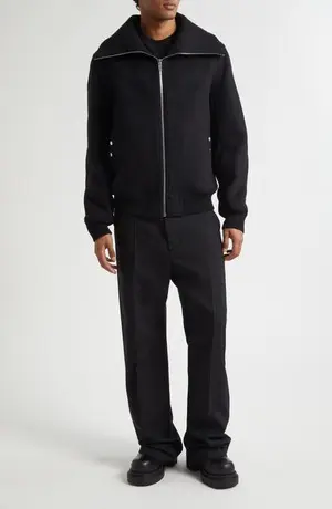 Rick Owens Blixa Dracucollar Wool Jacket