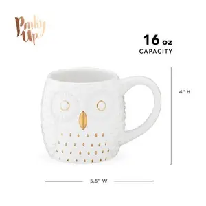 PINKY UP (ACCESSORIES) Olivia Ceramic Owl Mug