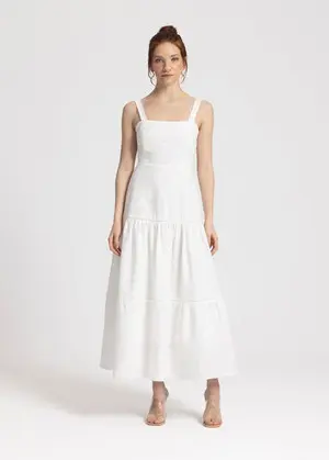 MONLICIA Ella Midi 100% Linen Dress