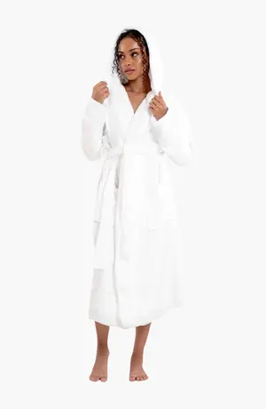 ITALIC Ultraplush Australian Cotton Bathrobe White