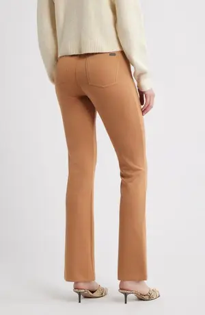 Hue High-rise Bootcut Trousers - Tobacco Brown