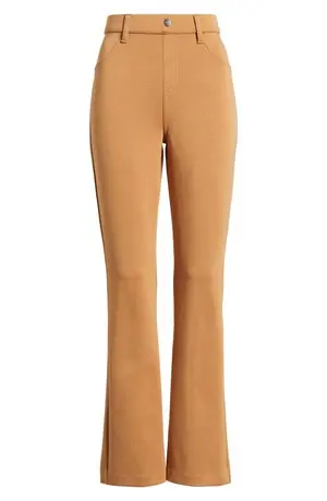 Hue High-rise Bootcut Trousers - Tobacco Brown